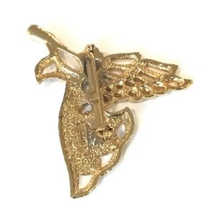 Gerry'S | Jewelry | Vintage Signed Gerrys Gold Tone Angel With Bugle ...